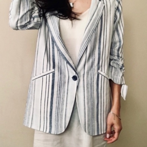 DREW | Jackets & Coats | Nwt 276 Drew Large Catalina Blue Summer Jacket ...